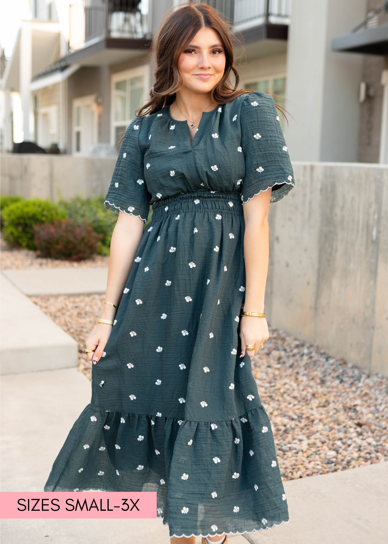 Ava Dark Teal Floral Maxi Dress Tea N Rose – Lena Layne