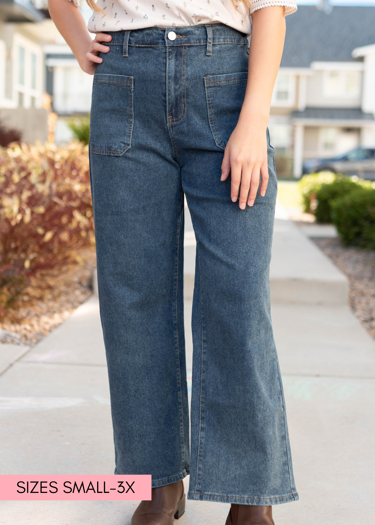 Emerson Cropped Denim Pants Polagram – Lena Layne