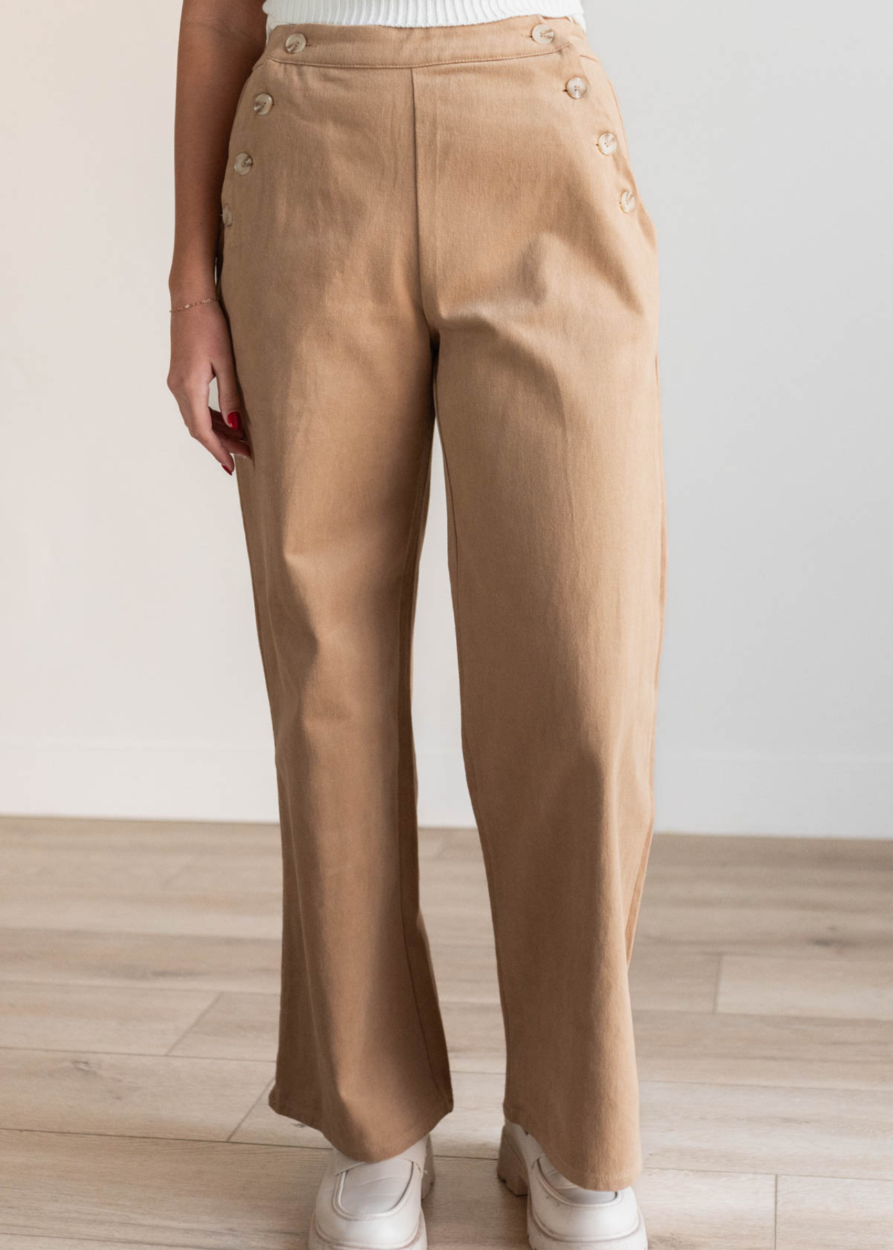 Gretchen Tan Wide Leg Pants – Lena Layne