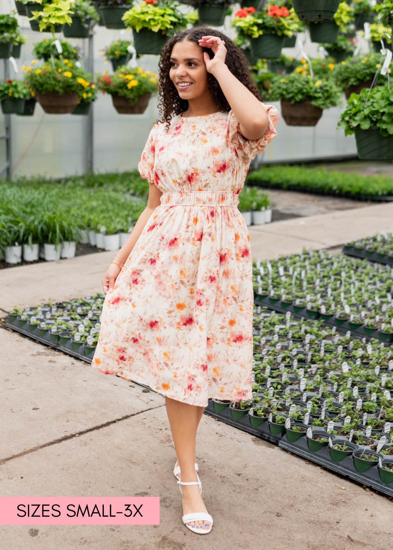 Haven Blush Floral Printed Dress Tea N Rose – Lena Layne