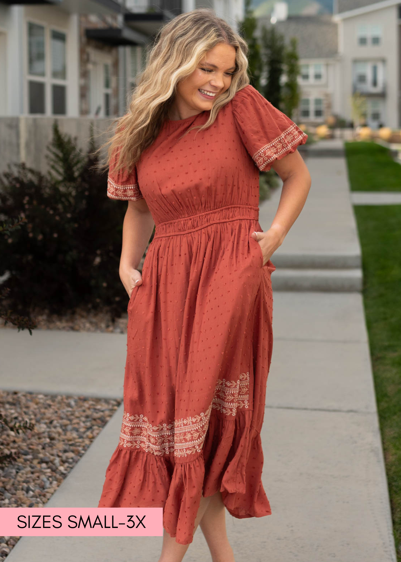 Korina Rust Dress – My Sister's Closet