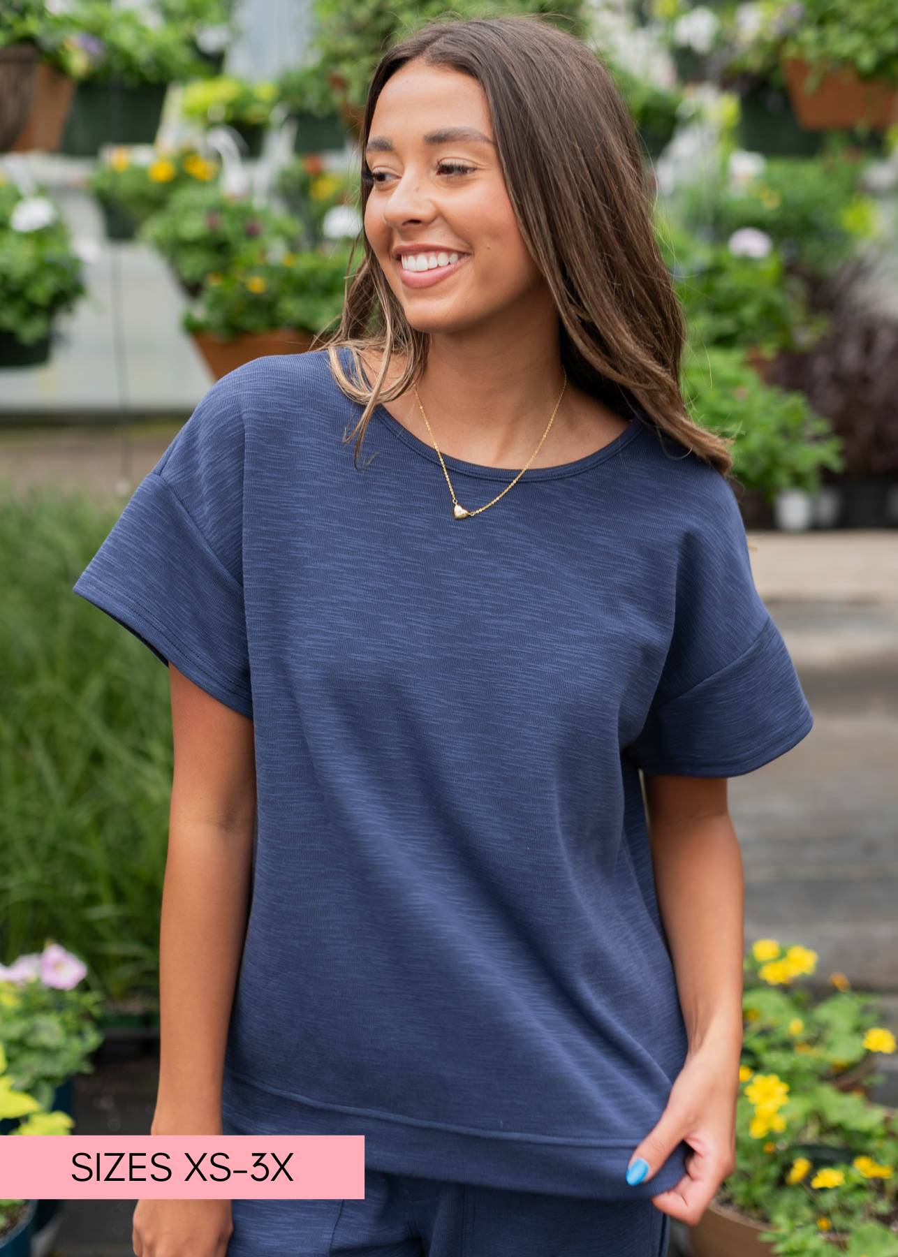Lillian Navy Knit Top – Lena Layne
