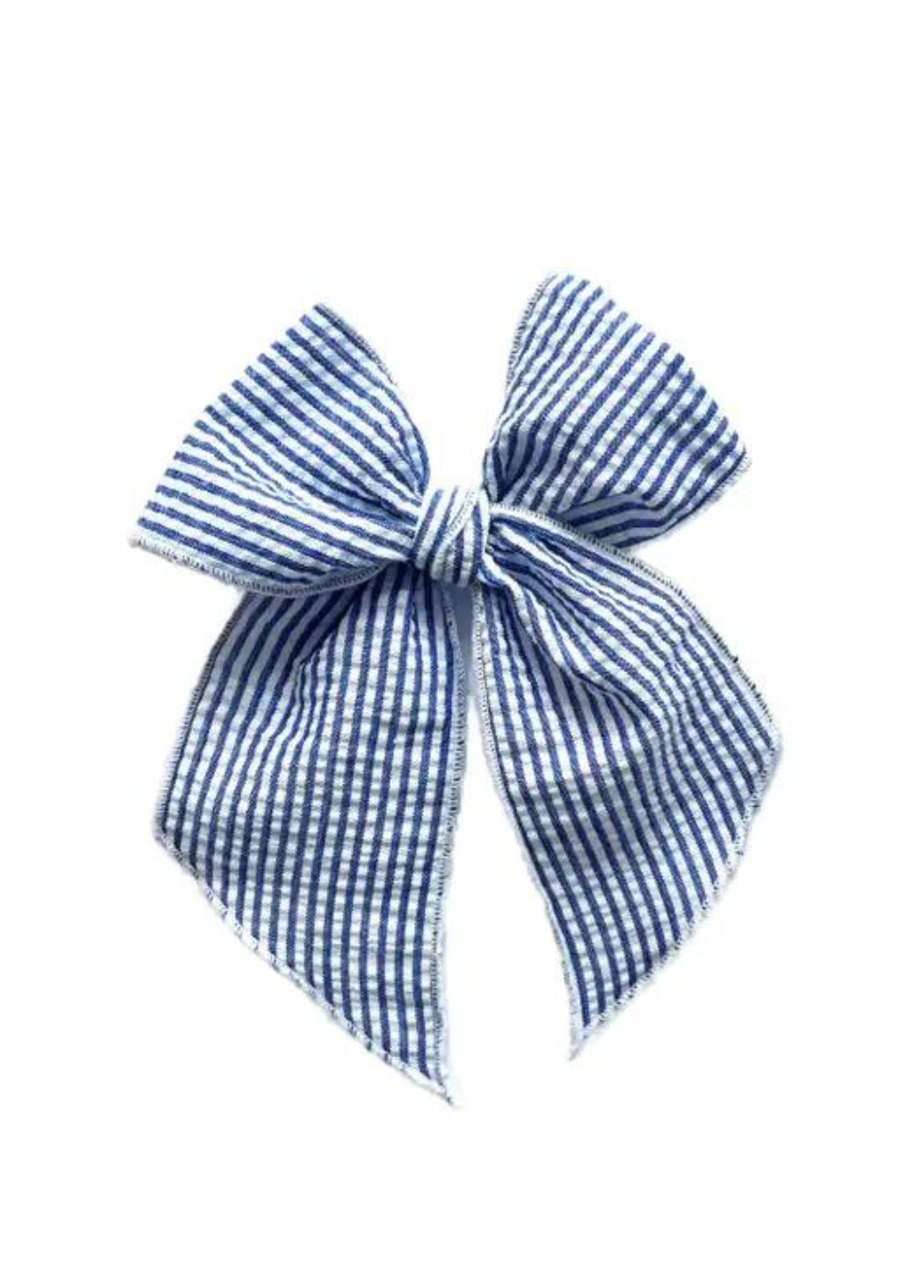 Elle Blue Stripe Bow – My Sister's Closet